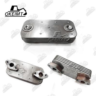 China OKEIMT Engine Oil Cooler Compatible with Cat C4.4 5P Excavator Engine Parts for sale