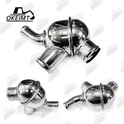 China Doosan DE08TIS D1146 Thermostat Housing 300738-00080 for Daewoo Truck Excavator Engine Parts for sale