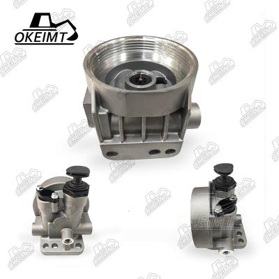 China FF1098 Diesel Fuel Hand Oil Pump Filter Seat for Excavator Engine Parts 24V for sale