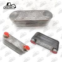 China Excavator Engine D7D - 13P Oil Cooler Core For VOLVO Machinery for sale