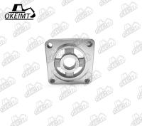 China PC60-7 Oil Filter Head Square Aluminum For Excavator Engine Spare Part for sale