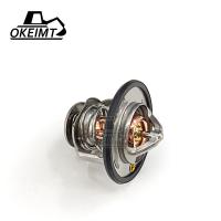 China Isuzu 6HK1 Engine Thermostat 8-97602048-2 82°C OEM Standard Size Excavator Part for sale