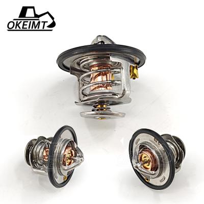 China Isuzu 6HK1 Engine Thermostat 8-97602048-2 82°C OEM Standard Size Excavator Part for sale