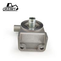 China OKEIMT Fuel Filter Head 6114-71-6210 for Kubota 6D114 PC360-7 Engine - Gray Industrial Filter Assembly for sale