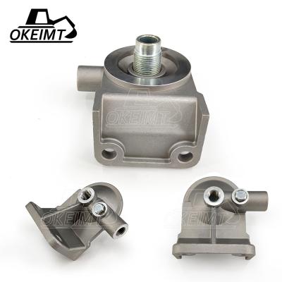 China OKEIMT Fuel Filter Head 6114-71-6210 for Kubota 6D114 PC360-7 Engine - Gray Industrial Filter Assembly for sale