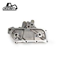 China Nissan TD27 BD30 Oil Cooler Cover 21305-43G01 Aluminium Water-Cooled Excavator Engine Part for sale