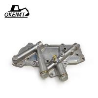 China Nissan TD27 BD30 Oil Cooler Cover 21305-43G01 Aluminium Water-Cooled Excavator Engine Part for sale