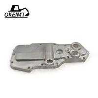 China Komatsu 6D102-7 PC200-7 Engine Oil Cooler Cover 6735-61-2220 Aluminum Water-Cooled for sale
