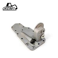 China Komatsu 6D102 PC200-6 Engine Oil Cooler Cover 6735-61-2260 Aluminum OE Standard for sale