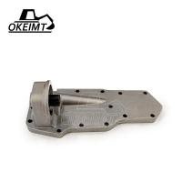 China Komatsu 6D102 PC200-6 Engine Oil Cooler Cover 6735-61-2260 Aluminum OE Standard for sale