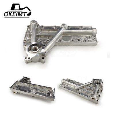 China Komatsu 6D95 PC200-5 PC200-6 Oil Cooler Cover 6207-61-5210 Aluminum Engine Part for sale