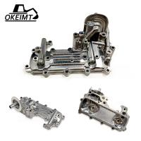 China ME201346 Aluminum Oil Cooler Cover for Mitsubishi 4M40 Engine - ISO/TS16949 Certified Excavator Part for sale