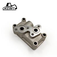 China Isuzu 4JG1 Oil Filter Seat 8-97215389-1 Aluminum Engine Part for Excavator for sale