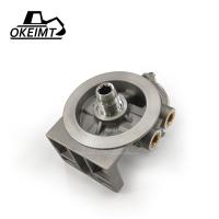 China 16mm 18mm Oil Filter Head R90P with Pump VHS233041490 3943425 11LD-20240 for Excavator Engine Parts for sale