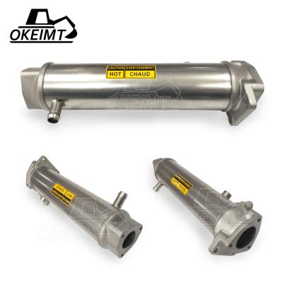 China New 4LE2 EGR Cooling Pipe 8-98030525-1 for Isuzu Excavator Diesel Engine Aluminum for sale