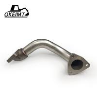 China OKEIMT Excavator EGR Connecting Pipe J08E Engine Part Aluminum 6 Month Warranty for sale