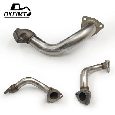 China OKEIMT Excavator EGR Connecting Pipe J08E Engine Part Aluminum 6 Month Warranty for sale