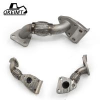 China OKEIMT Excavator Engine Parts EGR Connecting Pipe P11C for SK460-8 Aluminum 6 Month Warranty for sale