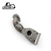 China OKEIMT Excavator Engine Parts EGR Connecting Pipe P11C for SK460-8 Aluminum 6 Month Warranty for sale