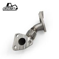 China OKEIMT Excavator Engine Parts EGR Connecting Pipe P11C for SK460-8 Aluminum 6 Month Warranty for sale