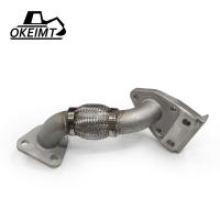 China OKEIMT Excavator Engine Parts EGR Connecting Pipe P11C for SK460-8 Aluminum 6 Month Warranty for sale