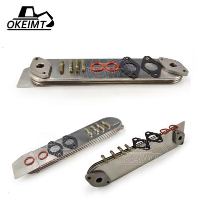 China K19 Diesel Engine Oil Cooler Kit 3201785 for Excavator Models EX120 SH120 120-2-3-5 4BD1 for sale