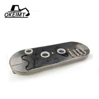 China Isuzu 4HK1 Engine Oil Cooler Core 8-97334100-1 Aluminum Die Casting for Excavators for sale