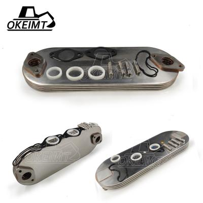 China Isuzu 4HK1 Engine Oil Cooler Core 8-97334100-1 Aluminum Die Casting for Excavators for sale