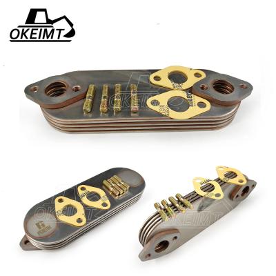 China Mitsubishi 4M40-4P Engine Oil Cooler 15710-66020 for Excavator Parts - High Performance Cooling System for sale