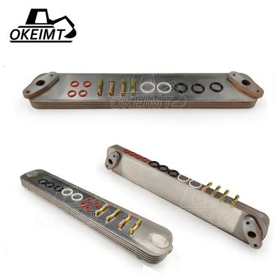 China Hitachi 6D22 6D24 Excavator Engine Oil Cooler Core ME054110 5P High Performance for sale
