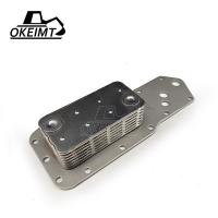 China OKEIMT 3921558 Excavator Engine Oil Cooler for Cummins 6BT High Quality Oil Cooler Core for sale