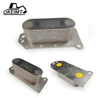 China OKEIMT 3966365/3957533 Engine Oil Cooler Core for Cummins ISC 6D114 Excavator Parts for sale