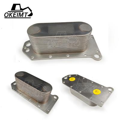 China OKEIMT 3966365/3957533 Engine Oil Cooler Core for Cummins ISC 6D114 Excavator Parts for sale