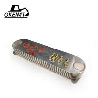 China Excavator Oil Cooler Core 6D125 6152-62-2110 6151-61-2111 Engine Spare Parts for sale