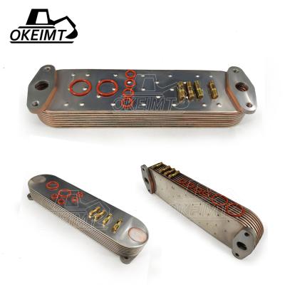 China Excavator Oil Cooler Core 6D125 6152-62-2110 6151-61-2111 Engine Spare Parts for sale