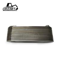China OKEIMT Shang Chai D6114 Diesel Engine Oil Cooler Core D18-002-40+A D18-002-30+A for Excavator for sale