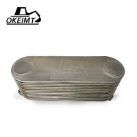 China OKEIMT Shang Chai D6114 Diesel Engine Oil Cooler Core D18-002-40+A D18-002-30+A for Excavator for sale
