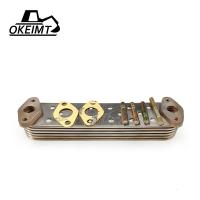 China OKEIMT H06C-6P Engine Oil Cooler Core High Performance for Excavator Parts 6 Cylinder for sale