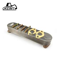 China OKEIMT H06C-6P Engine Oil Cooler Core High Performance for Excavator Parts 6 Cylinder for sale