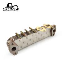 China OKEIMT H06C-6P Engine Oil Cooler Core High Performance for Excavator Parts 6 Cylinder for sale