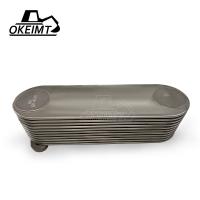 China Hino Engine Oil Cooler Core 132161370 for EP100 P11C EM100 DM100 Excavator Parts for sale