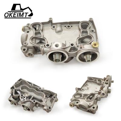 China Diesel Engine Oil Cooler Cover 04254556 for D6E Excavator Gray Cast Iron for sale