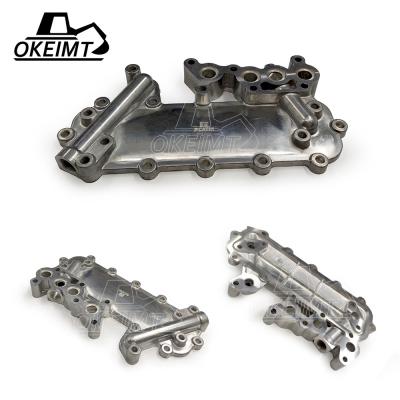 China W06D 15711-1430 Aluminum Oil Cooler Cover for Hino BN-6306 Engine Cooling Parts for sale