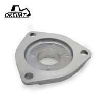 China Aluminum Die Casting 4D31 Oil Cooler Cover for Mitsubishi Excavator ME014757 for sale
