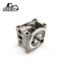 China Excavator Engine Oil Filter Head 4M41 4M40 Aluminum Seat Base for Isuzu for sale