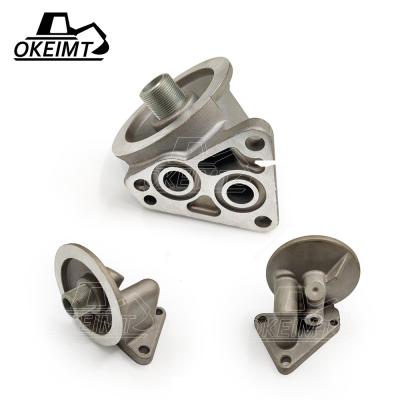 China Excavator Oil Filter Head E200B 192-6 High Quality Engine Parts for Excavator Accessories for sale