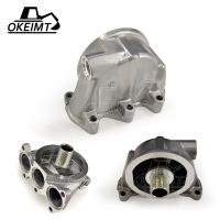 China New 1R-1807 Oil Filter Head Fit For CATEE C7 Engine E325D E329D Excavator Oil Filter Head  E329D for sale