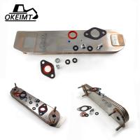 China Isuzu 4BD1 Oil Cooler Core 8-97027982-0 for Forklift Excavator Engine Parts for sale