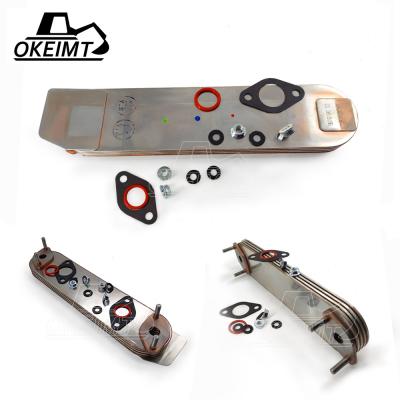 China Isuzu 4BD1 Oil Cooler Core 8-97027982-0 for Forklift Excavator Engine Parts for sale
