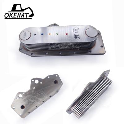 China 2674743 Engine Oil Cooler Core for CAT 3116 C7 Irregular Shape 12V for sale